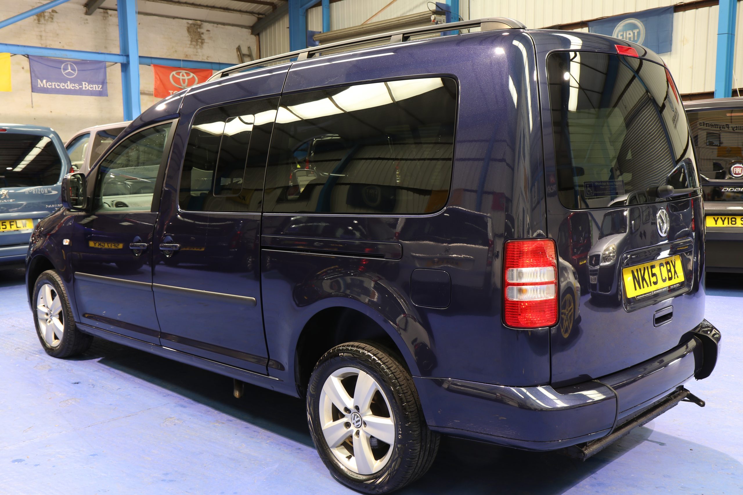 VW Caddy Long Floor mobility NK15cbx - Wheelchair Cars Ltd